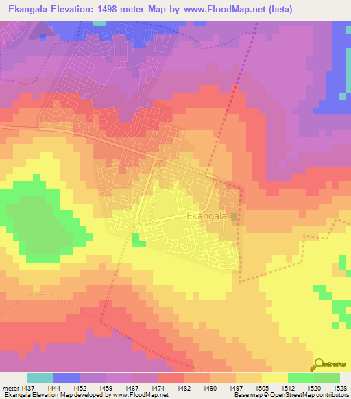 Elevation of Ekangala,South Africa Elevation Map, Topography, Contour