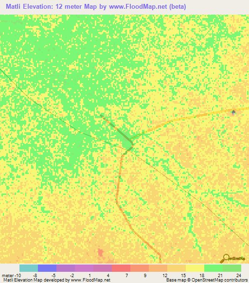 Elevation of Matli,Pakistan Elevation Map, Topography, Contour