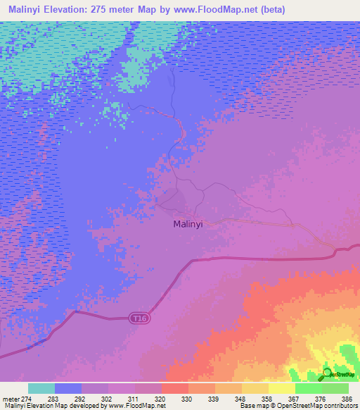 Elevation of Malinyi,Tanzania Elevation Map, Topography, Contour
