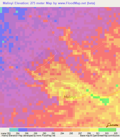Elevation of Malinyi,Tanzania Elevation Map, Topography, Contour