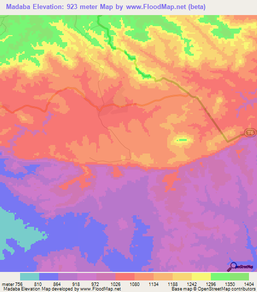 Elevation of Madaba,Tanzania Elevation Map, Topography, Contour