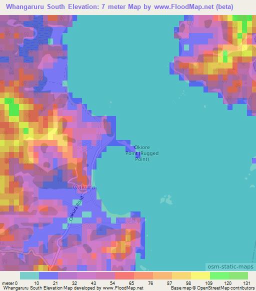 Elevation of Whangaruru South,New Zealand Elevation Map, Topography ...
