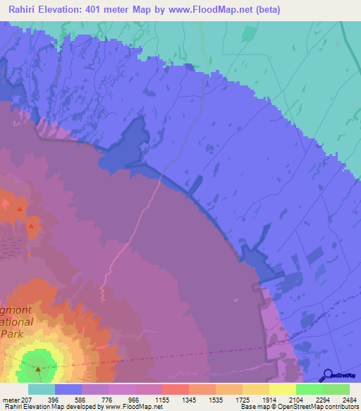 Elevation of Rahiri,New Zealand Elevation Map, Topography, Contour