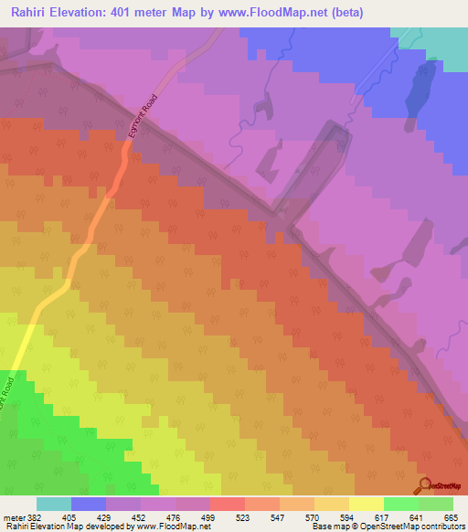 Elevation of Rahiri,New Zealand Elevation Map, Topography, Contour