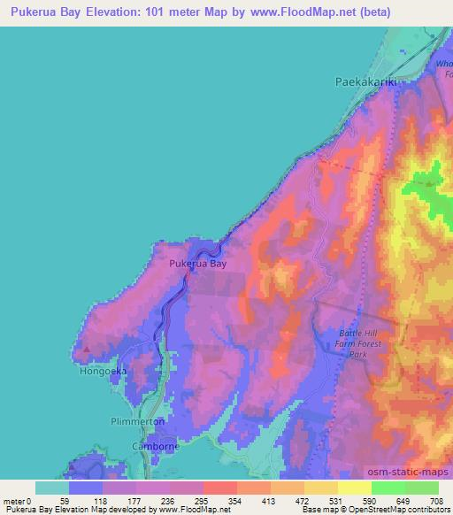 Elevation of Pukerua Bay,New Zealand Elevation Map, Topography, Contour