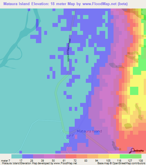 Elevation of Mataura Island,New Zealand Elevation Map, Topography, Contour