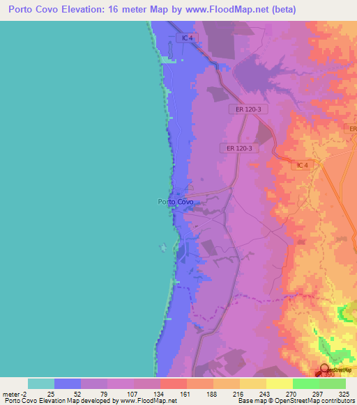 Elevation of Porto Covo,Portugal Elevation Map, Topography, Contour
