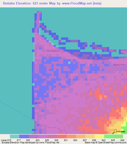 Elevation of Butiaba,Uganda Elevation Map, Topography, Contour
