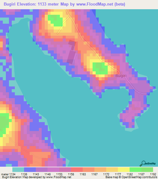 Elevation of Bugiri,Uganda Elevation Map, Topography, Contour