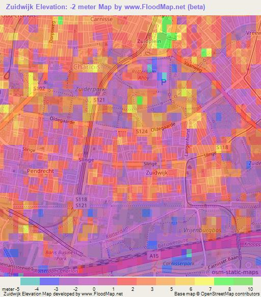 Elevation of Zuidwijk,Netherlands Elevation Map, Topography, Contour