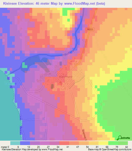 Elevation of Kleinsee,South Africa Elevation Map, Topography, Contour