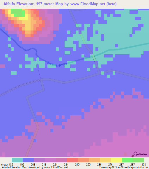 Elevation of Alfalfa,South Africa Elevation Map, Topography, Contour