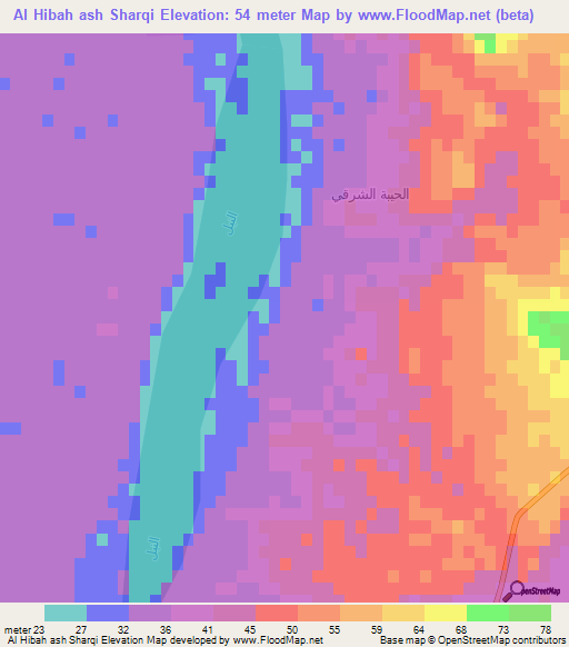 Elevation of Al Hibah ash Sharqi,Egypt Elevation Map, Topography, Contour