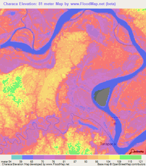 Elevation of Characa,Colombia Elevation Map, Topography, Contour