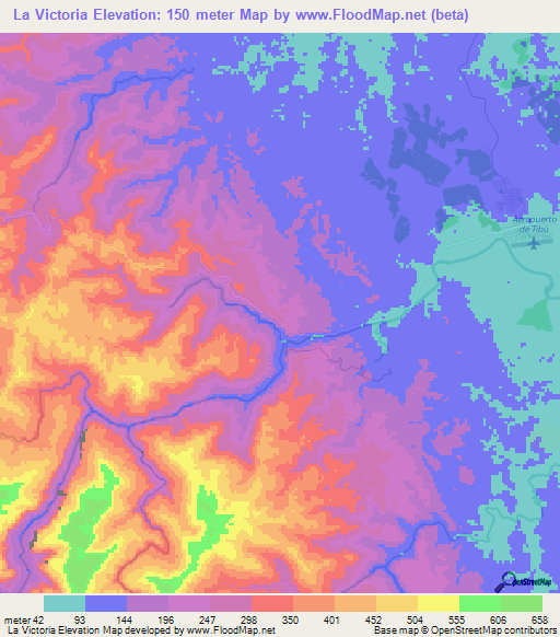 Elevation of La Victoria,Colombia Elevation Map, Topography, Contour