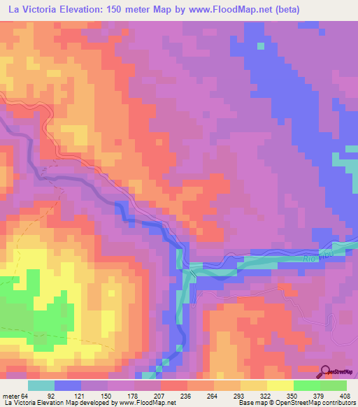 Elevation of La Victoria,Colombia Elevation Map, Topography, Contour