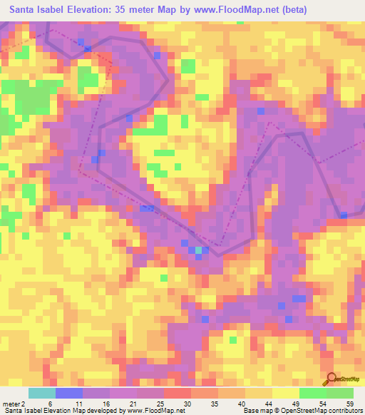 Elevation of Santa Isabel,Brazil Elevation Map, Topography, Contour