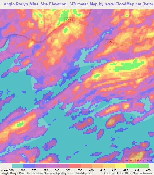 Elevation of Anglo-Rouyn Mine Site,Canada Elevation Map, Topography ...