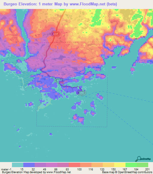 Elevation of Burgeo,Canada Elevation Map, Topography, Contour