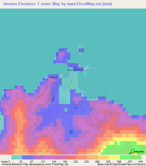 Elevation of Amasra,Turkey Elevation Map, Topography, Contour