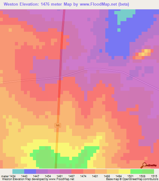 Elevation of Weston,South Africa Elevation Map, Topography, Contour