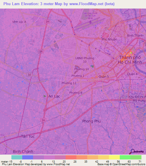 Elevation of Phu Lam,Vietnam Elevation Map, Topography, Contour