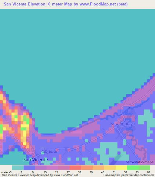 Elevation of San Vicente,Philippines Elevation Map, Topography, Contour
