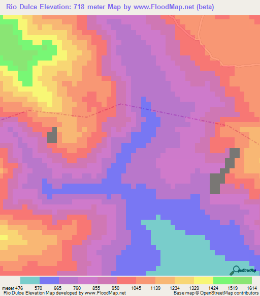 Elevation of Rio Dulce,Guatemala Elevation Map, Topography, Contour