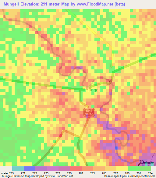 Elevation of Mungeli,India Elevation Map, Topography, Contour