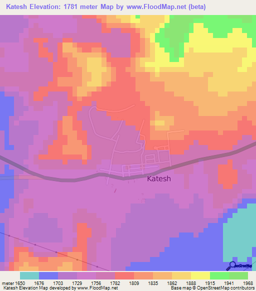 Elevation of Katesh,Tanzania Elevation Map, Topography, Contour