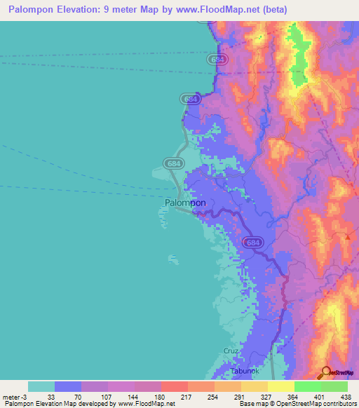 Elevation of Palompon,Philippines Elevation Map, Topography, Contour