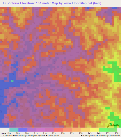 Elevation of La Victoria,Colombia Elevation Map, Topography, Contour