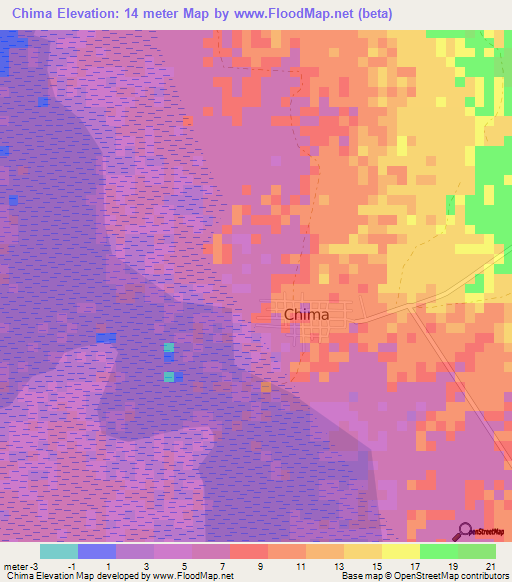 Elevation of Chima,Colombia Elevation Map, Topography, Contour